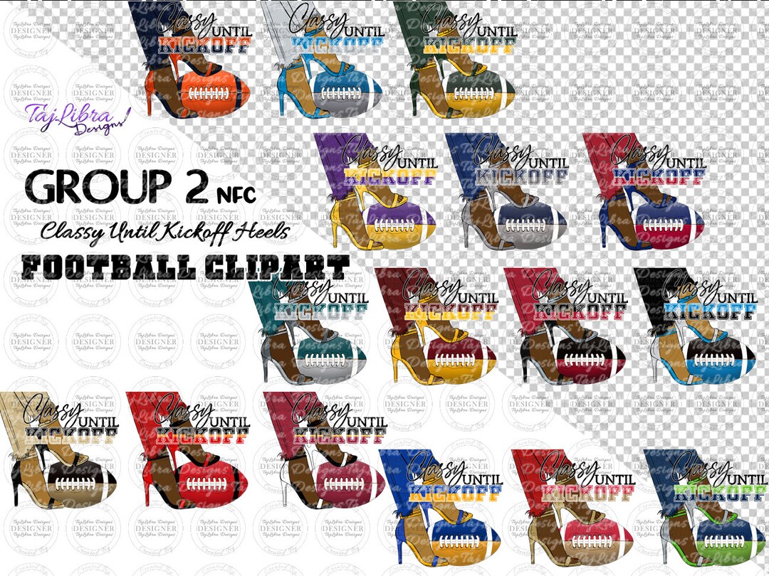 Classy Until Kickoff Heels | Football Clip Art | Girls Love Football ...