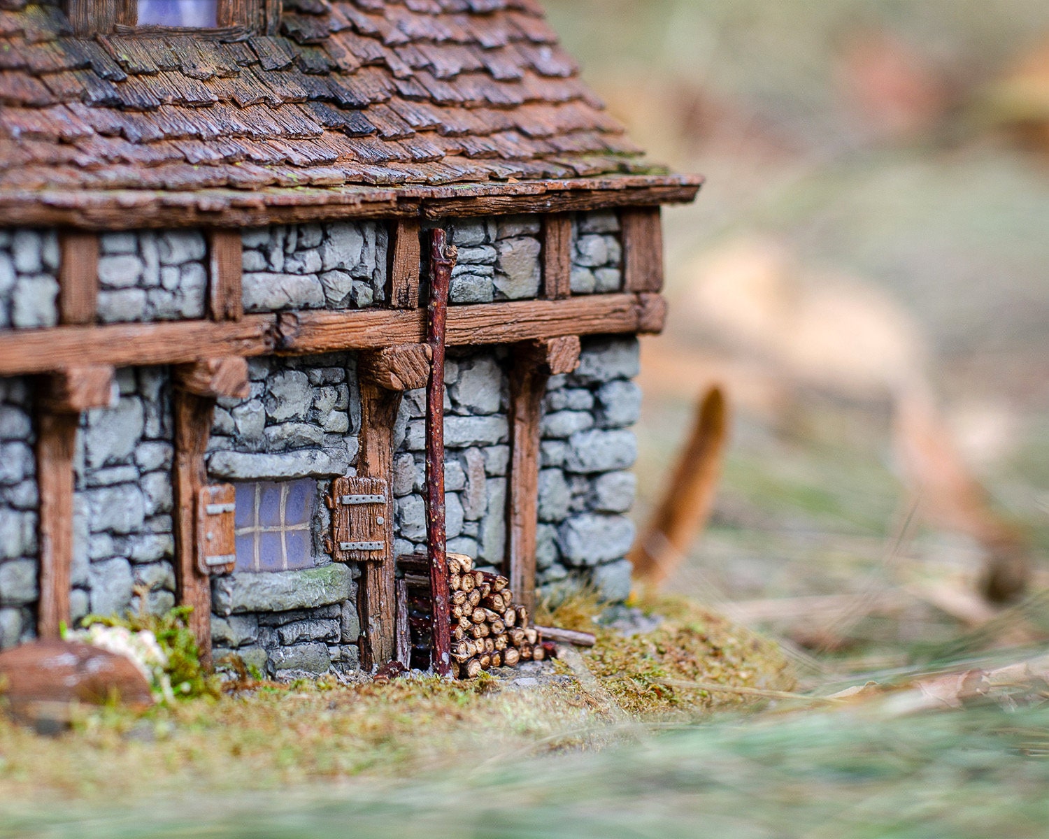 Medieval House Diorama | Cottage| Polymer Clay - Etsy