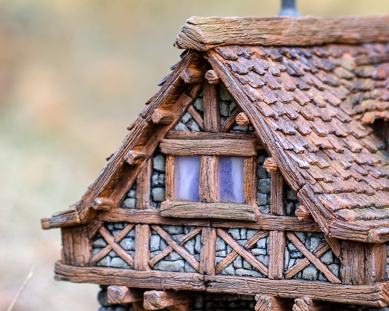 Medieval House Diorama | Cottage| Polymer Clay - Etsy
