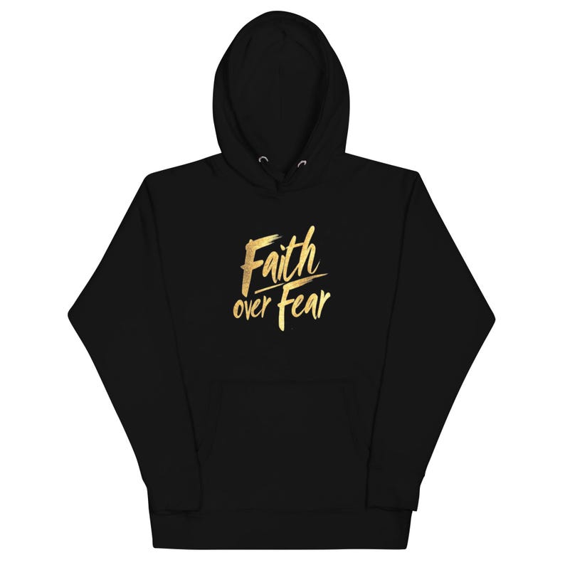 Faith Over Fear Hoodie Inspirational Apparel of Faith - Etsy