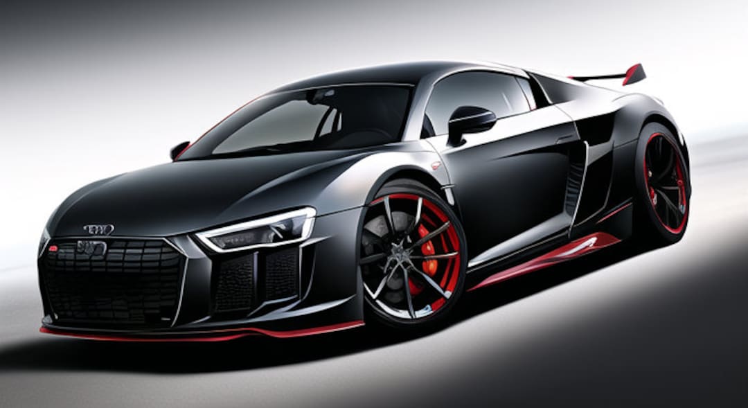 Audi R8 Anime Style Digital Print - Etsy