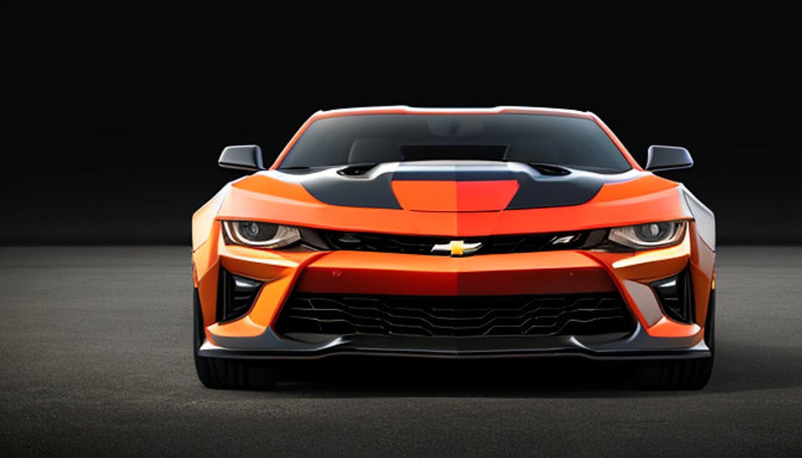 Chevrolet Camaro Front View 3xdigital Prints for Download - Etsy
