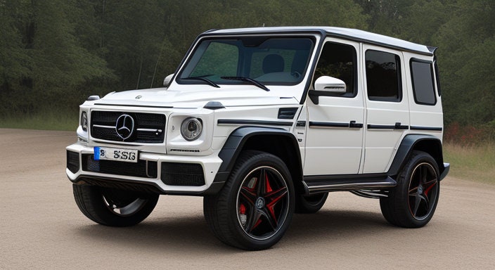 Mercedes-benz G63 AMG 5x Anime Style Hi-res Digital Prints - Etsy