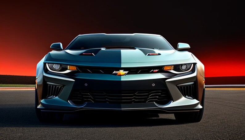 Chevrolet Camaro Front View 3xdigital Prints for Download - Etsy