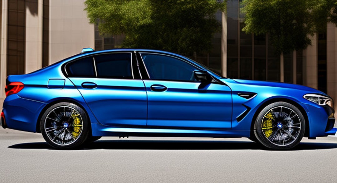 BMW M5 Side Profile Digital Print - Etsy