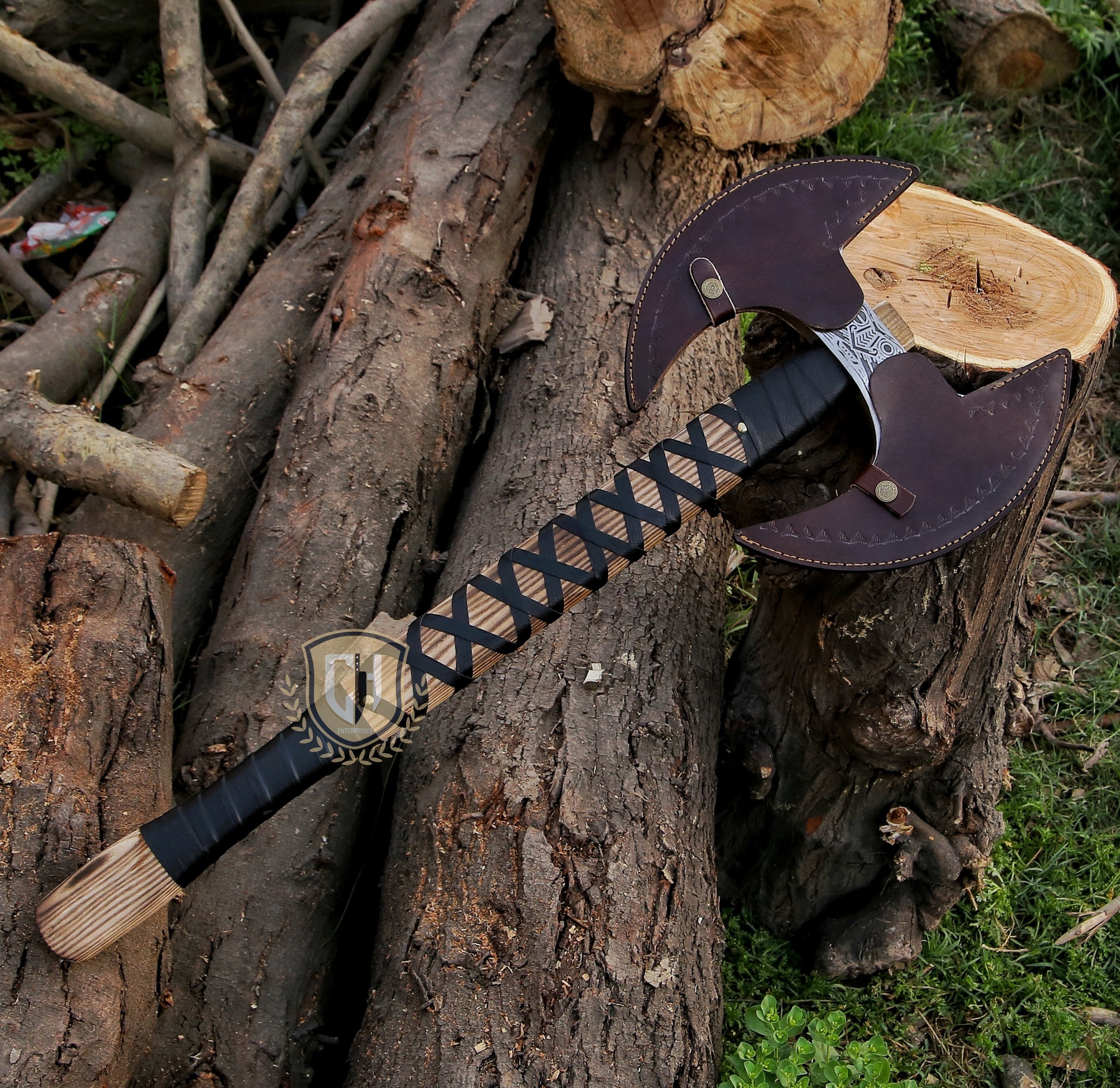 Double Headed Axe, Handmade Double Headed Axe, Axes, Camping Axe,ash ...