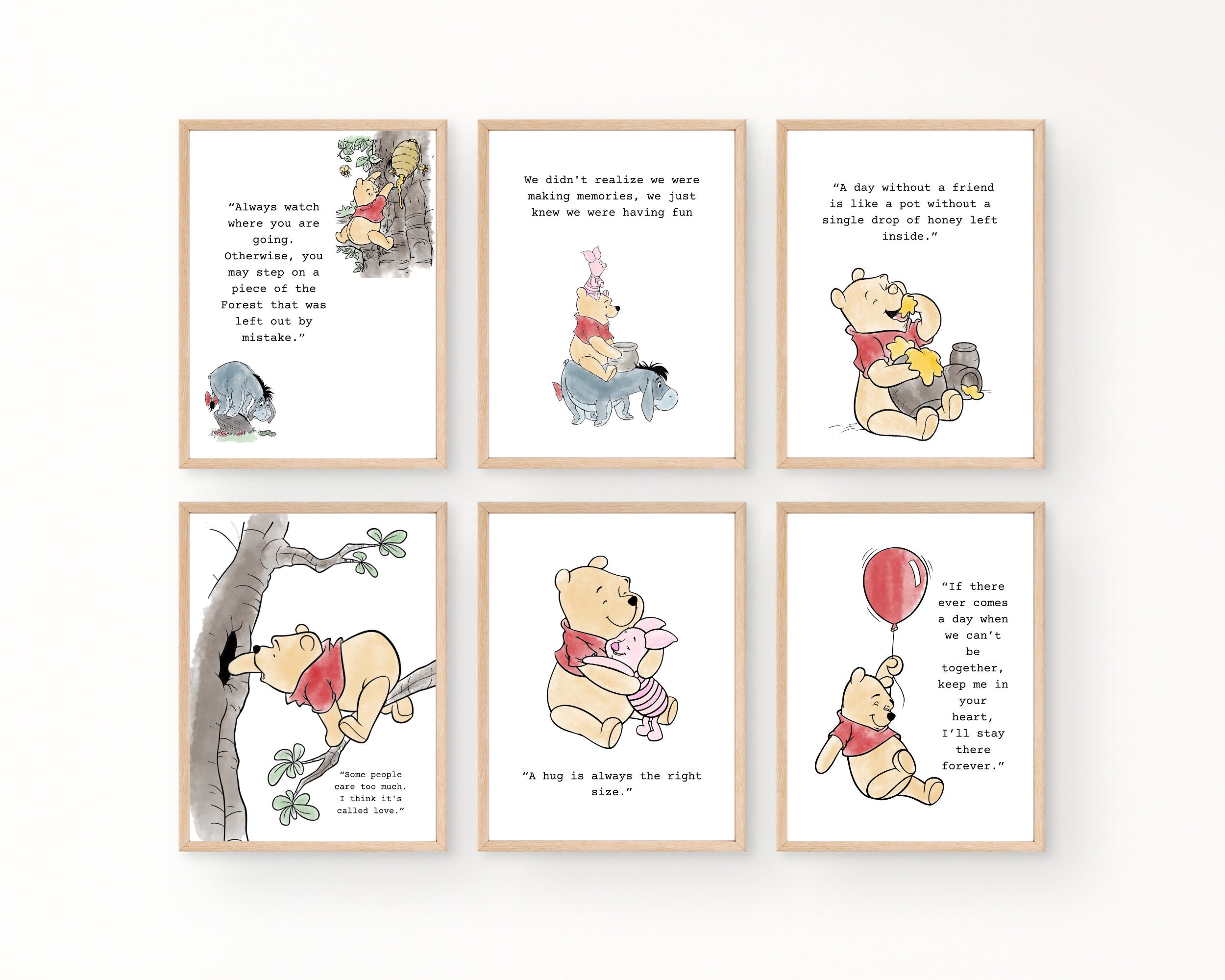 Winnie the Pooh Quote Prints, Winnie the Pooh Poster, Pooh, Baby Shower ...