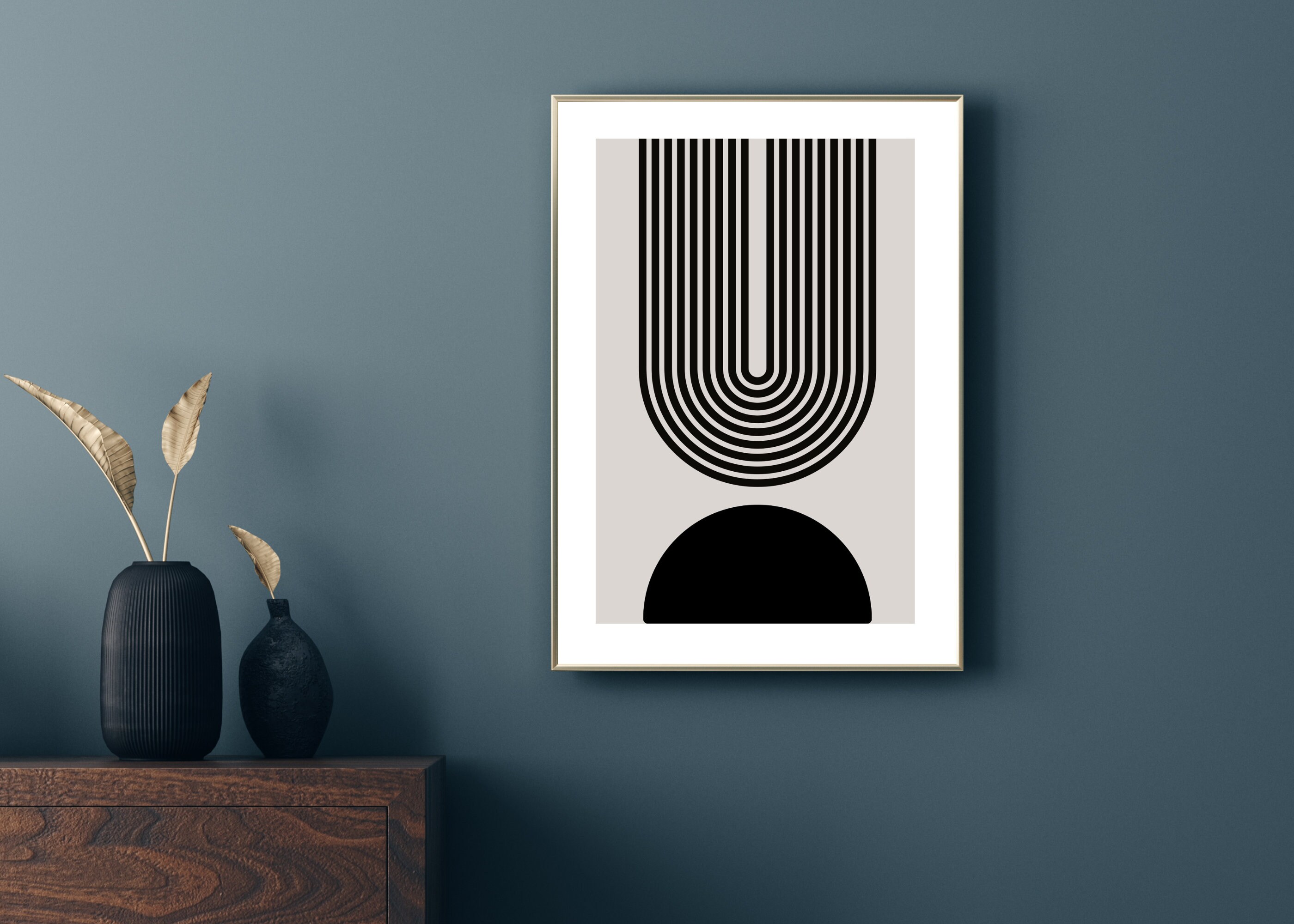 Geometric Arch Print, Printable Abstract Art, Abstract Prints, Mid ...
