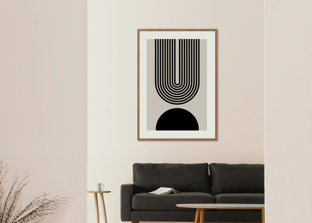 Geometric Arch Print, Printable Abstract Art, Abstract Prints, Mid ...