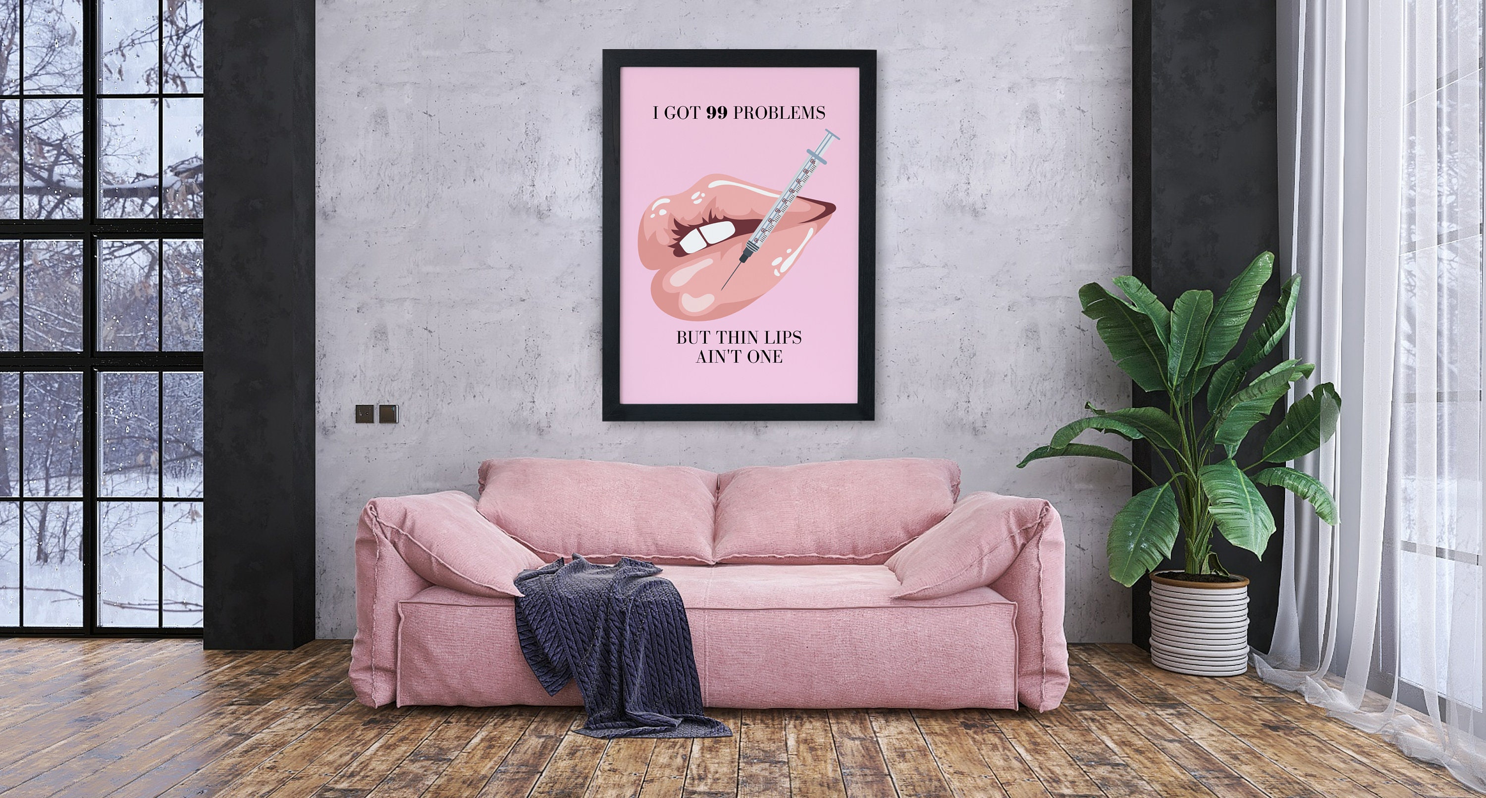 Lip Filler Art Lip Botox Poster Retro Pink Lip Poster Girly - Etsy ...
