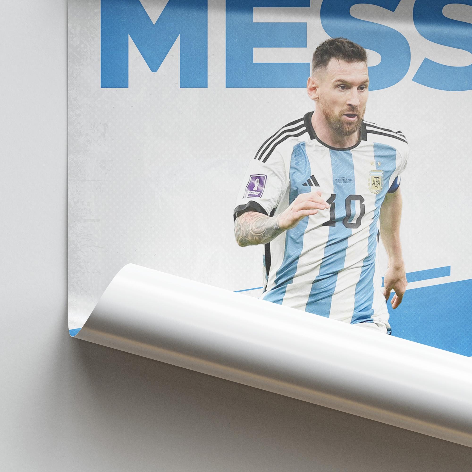 Lionel Messi Printable Poster, Argentina Soccer Wall Art, Minimalist ...