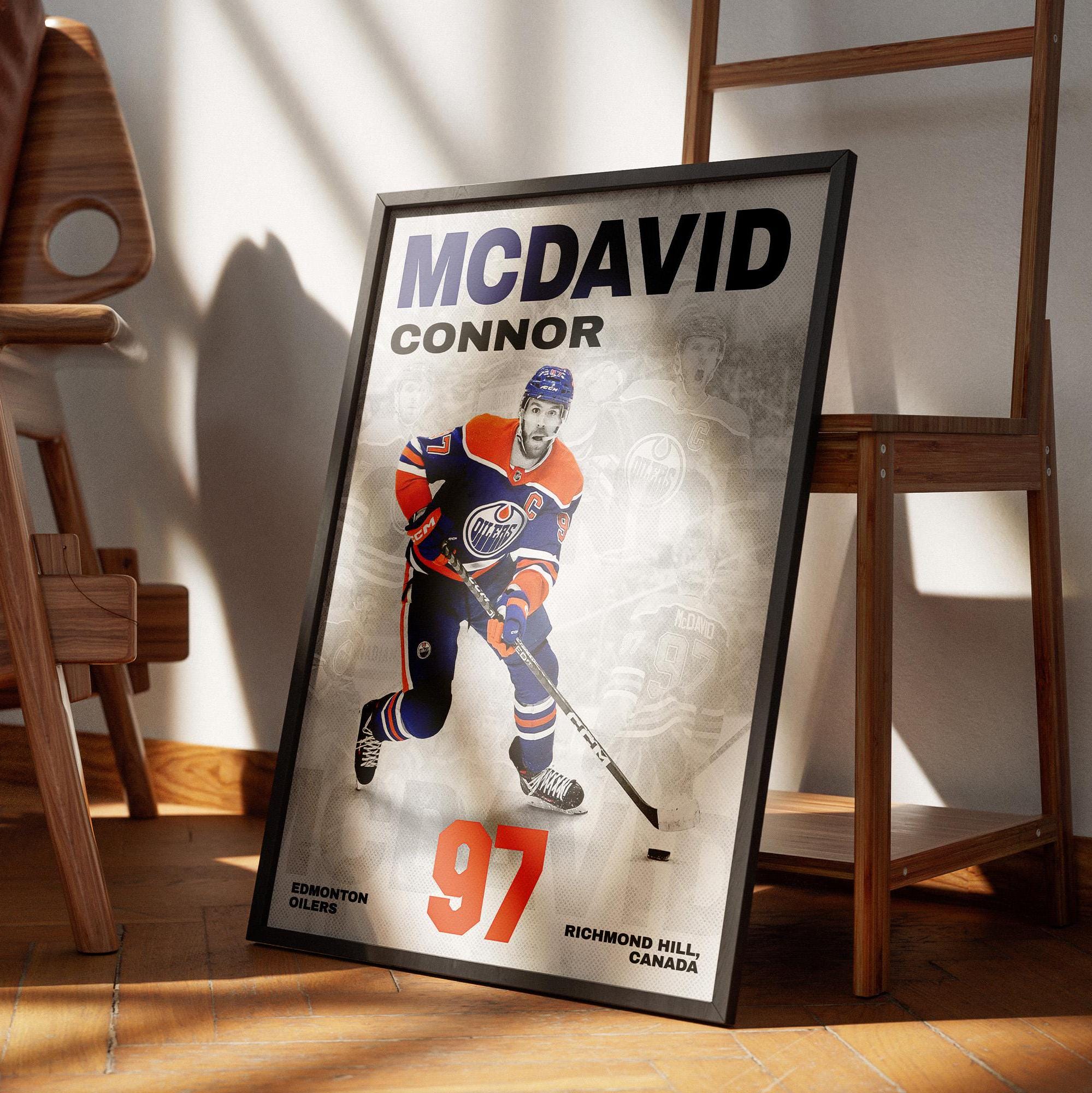 Connor Mcdavid Hockey Poster, Edmonton Oilers Wall Art, Printable Gift ...