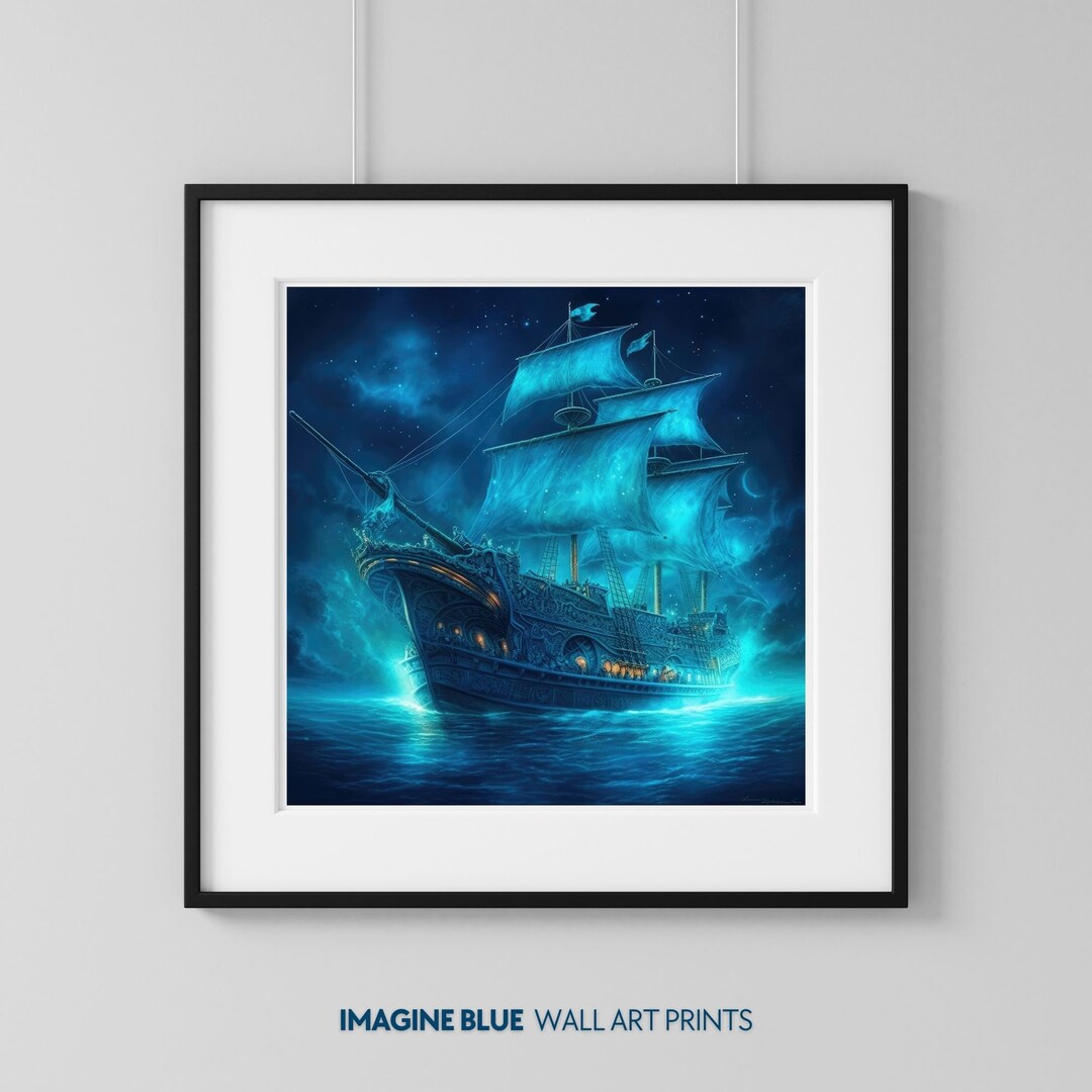 Modern Wall Art Print Ship Abstract Wall Art Printable Poster Digital ...