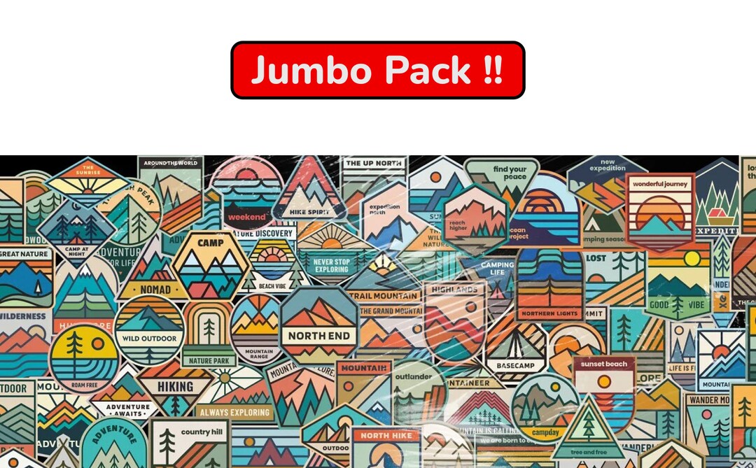 Globetrotter Sticker Series Jumbo Pack - Etsy