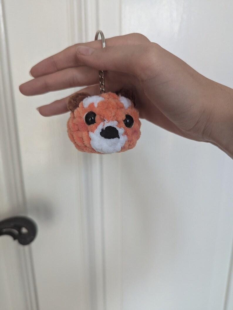 Crochet Red Panda Keychain and Bag Charm / Crochet Red Panda Keychain ...