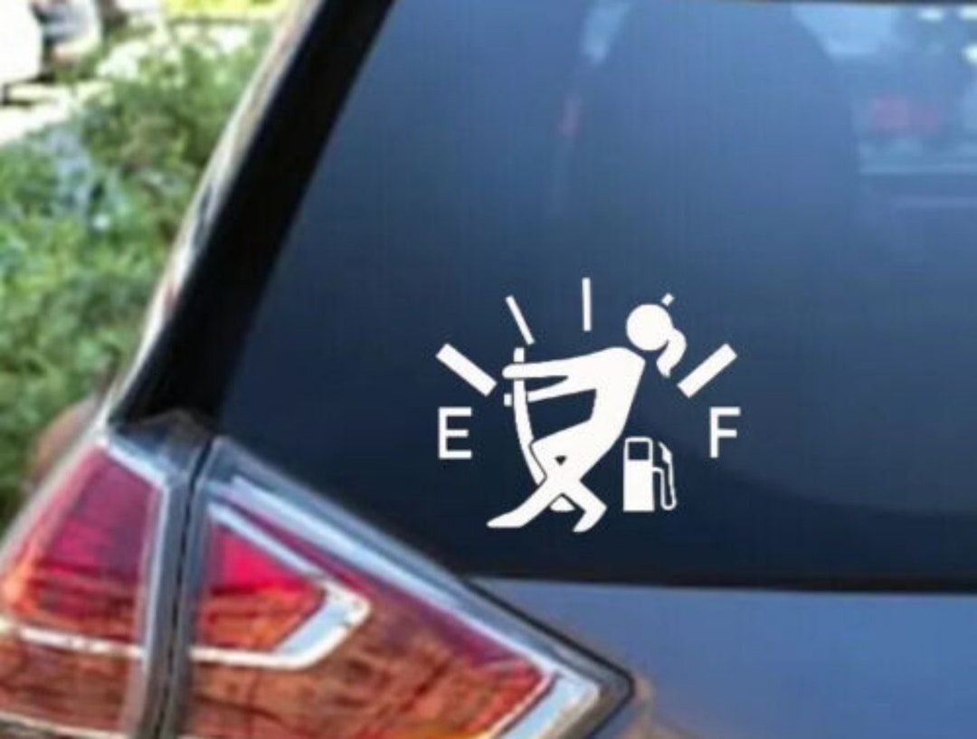 Gas Consumption Girl Vinyl Decal, Sticker, Gas Tank, Fuel Gauge, JDM ...