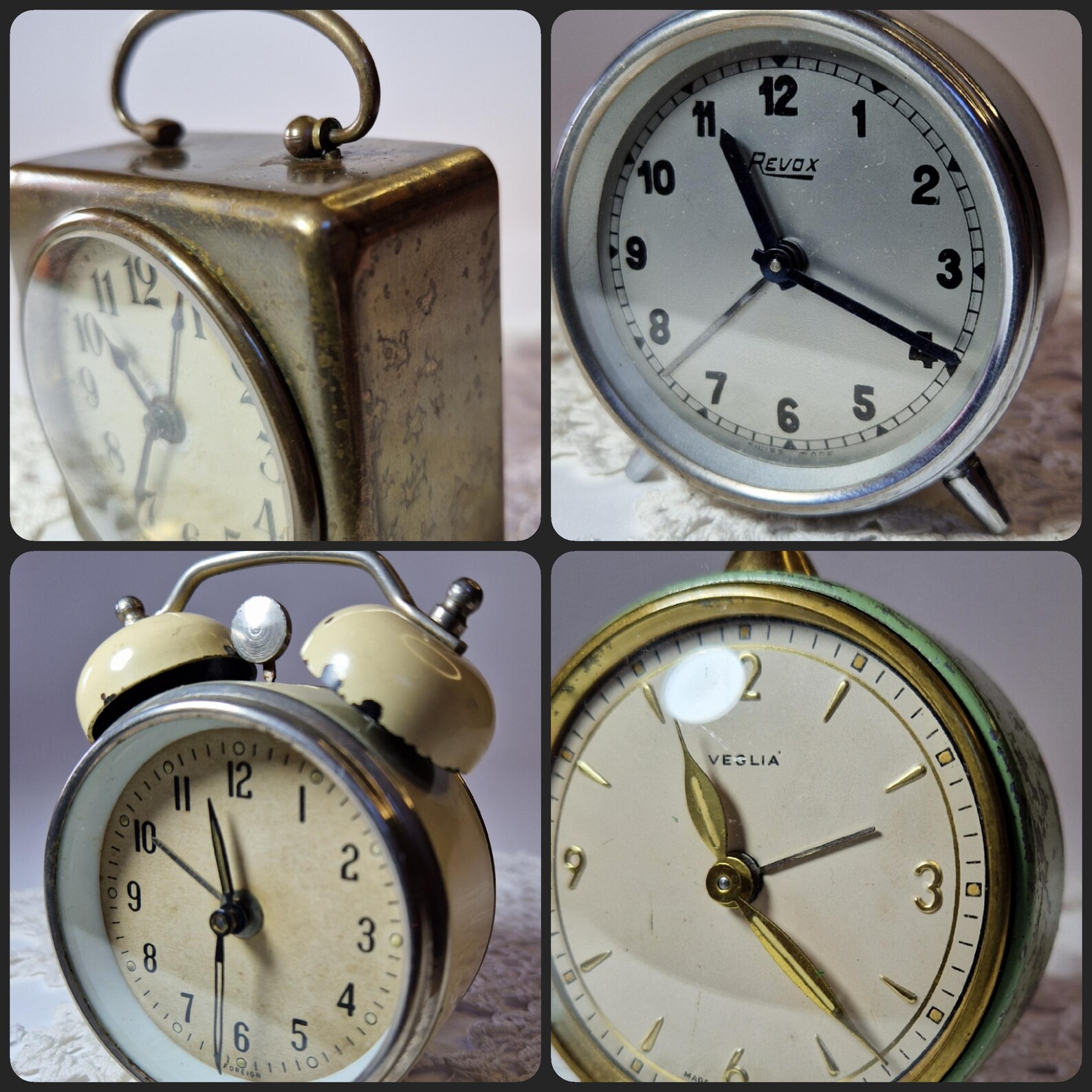 Vintage Mechanical Alarm Clocks Retro Grandpa Clocks Vintage Alarm ...