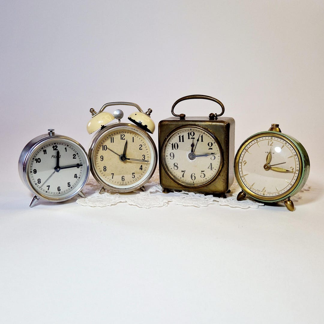 Vintage Vekker Collectible Table Clocks Retro Revox Veglia Foreign ...