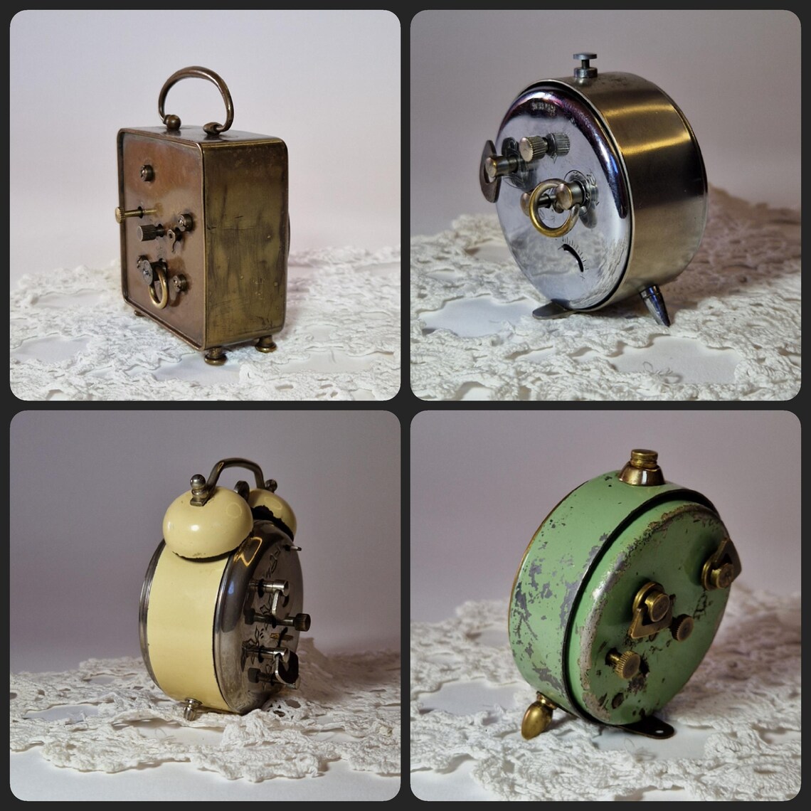 Vintage Mechanical Alarm Clocks Retro Grandpa Clocks Vintage Alarm ...