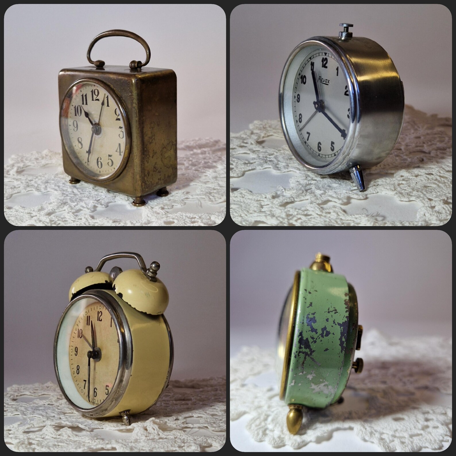 Vintage Mechanical Alarm Clocks Retro Grandpa Clocks Vintage Alarm ...