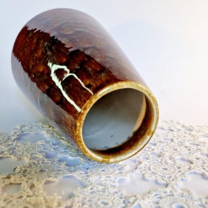 Vintage Hungarian Gránit Ceramic Vase Rare Mid-century Modernist Runny ...