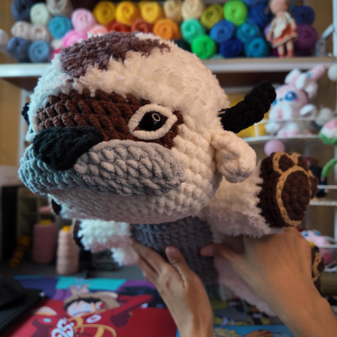 Appa the Flying Bison Plushie (handmade) - Etsy