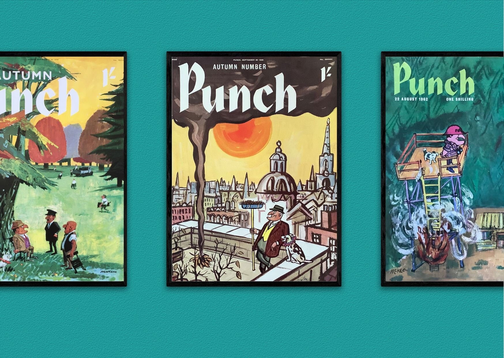 1956 PUNCH MAGAZINE COVER Original by Scully - Etsy