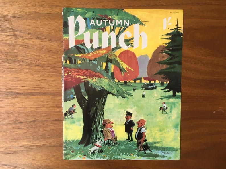 1958 PUNCH MAGAZINE COVER Original - Etsy