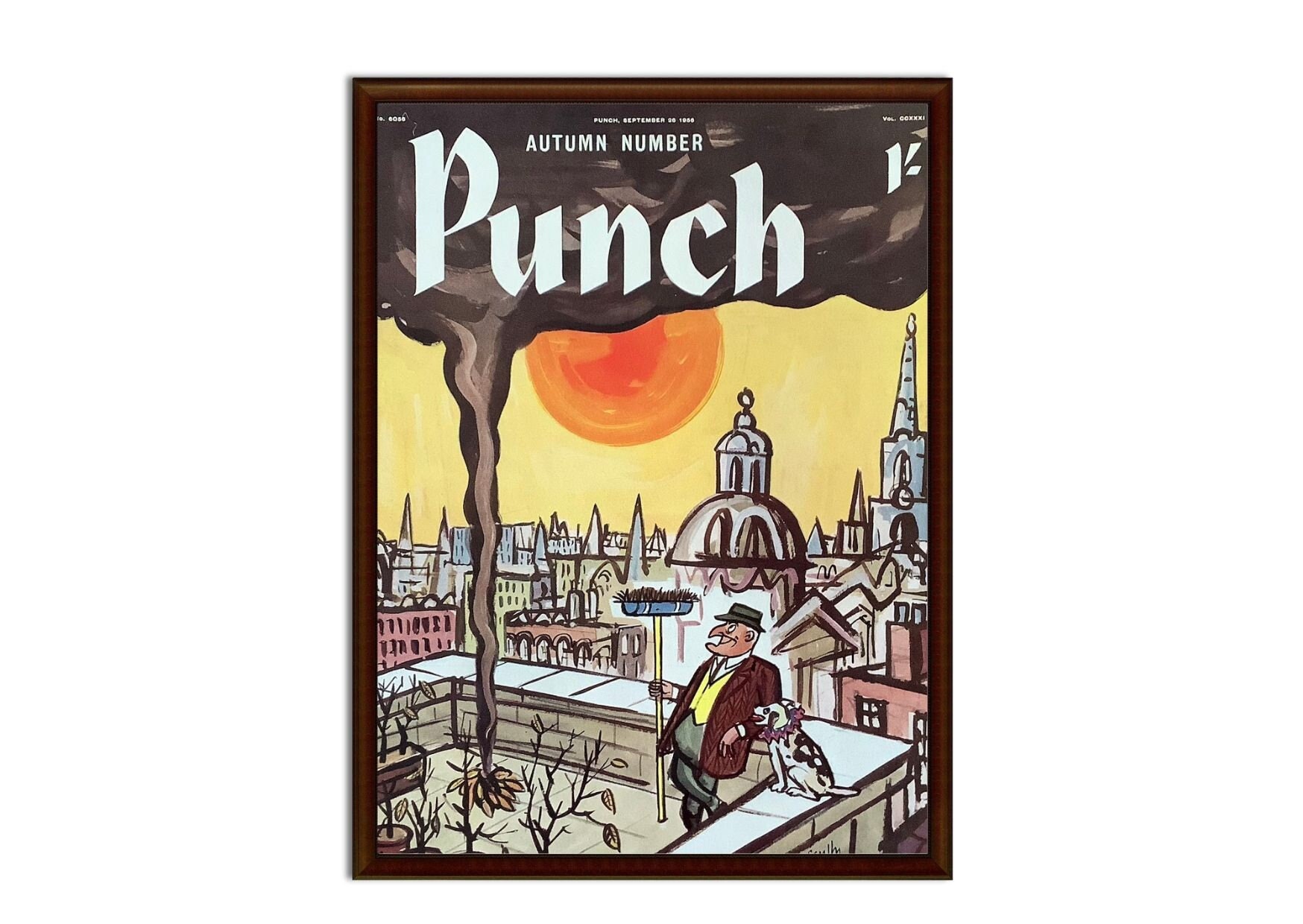 1956 PUNCH MAGAZINE COVER Original by Scully - Etsy