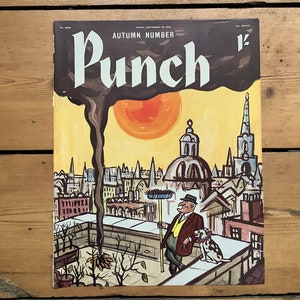 1956 PUNCH MAGAZINE COVER Original by Scully - Etsy