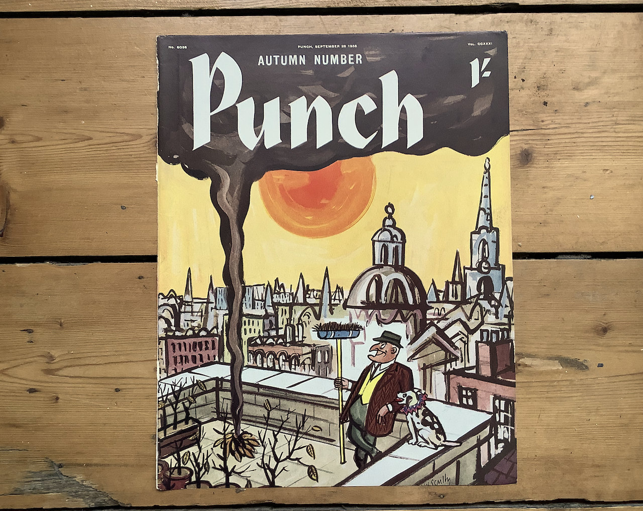 1956 PUNCH MAGAZINE COVER Original by Scully - Etsy