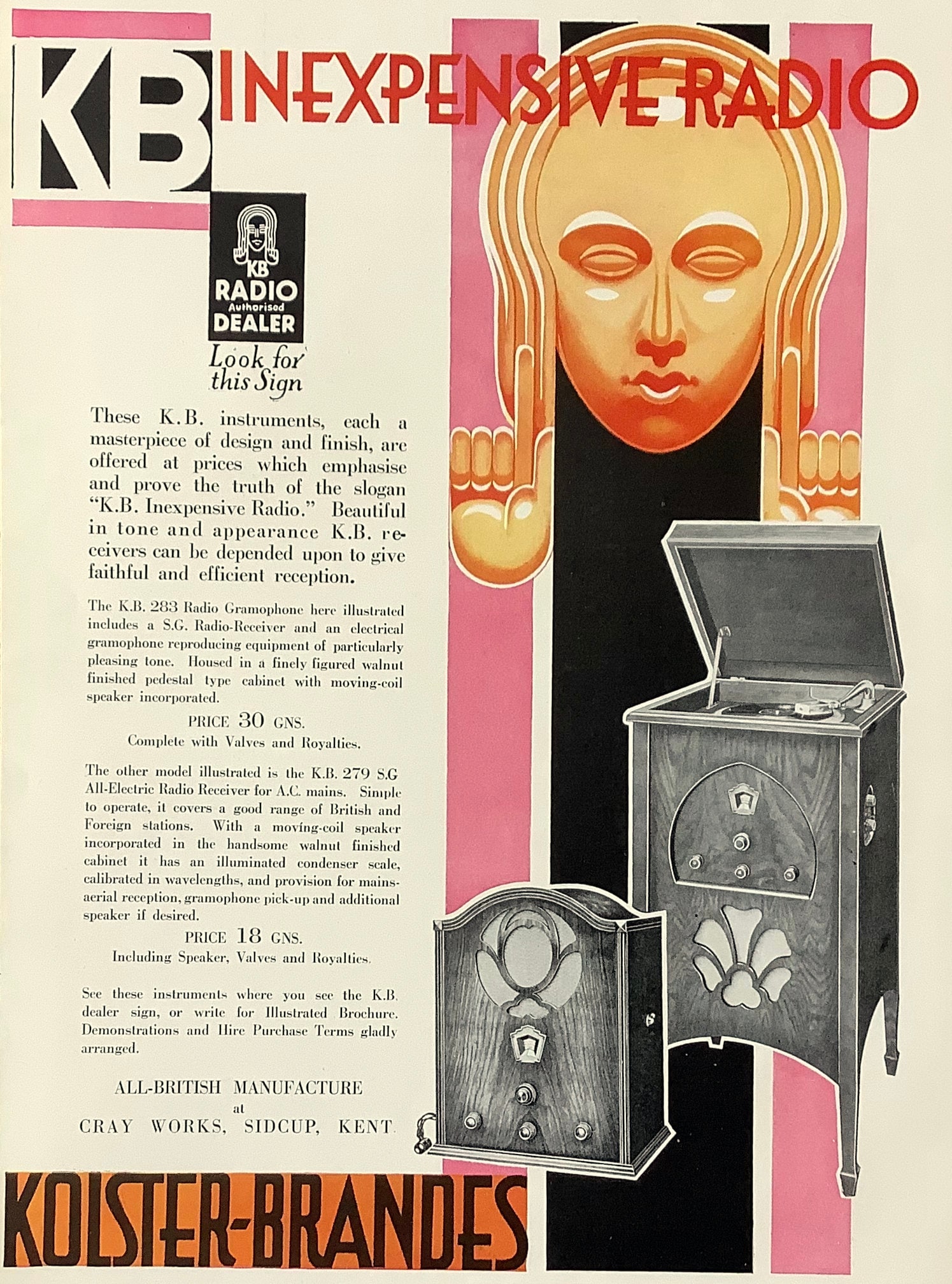 1931 RADIO ORIGINAL ADVERTISEMENT Art Deco the Sphere - Etsy