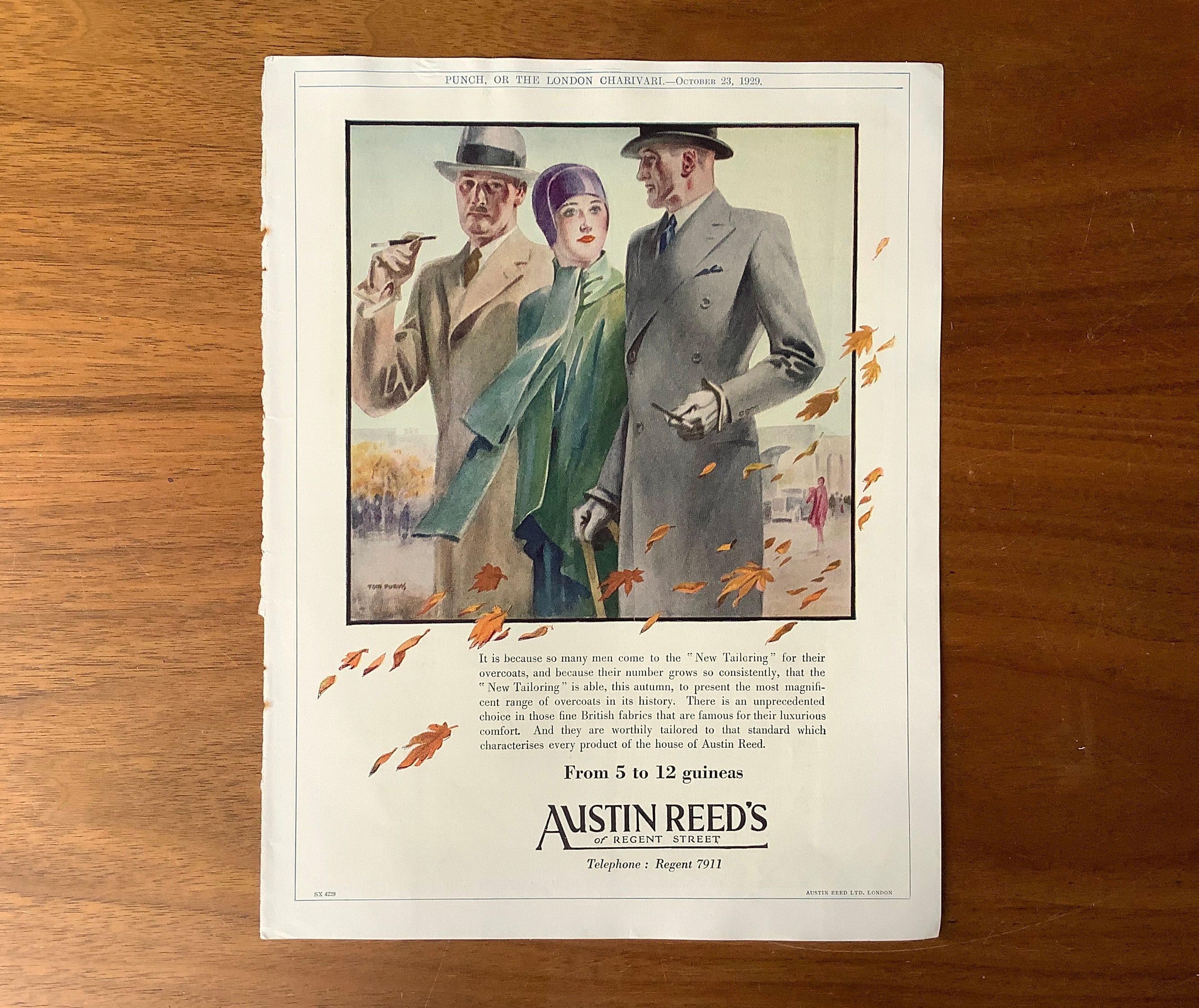 1929 AUSTIN REED Original Advertisement by Tom Purvis - Etsy