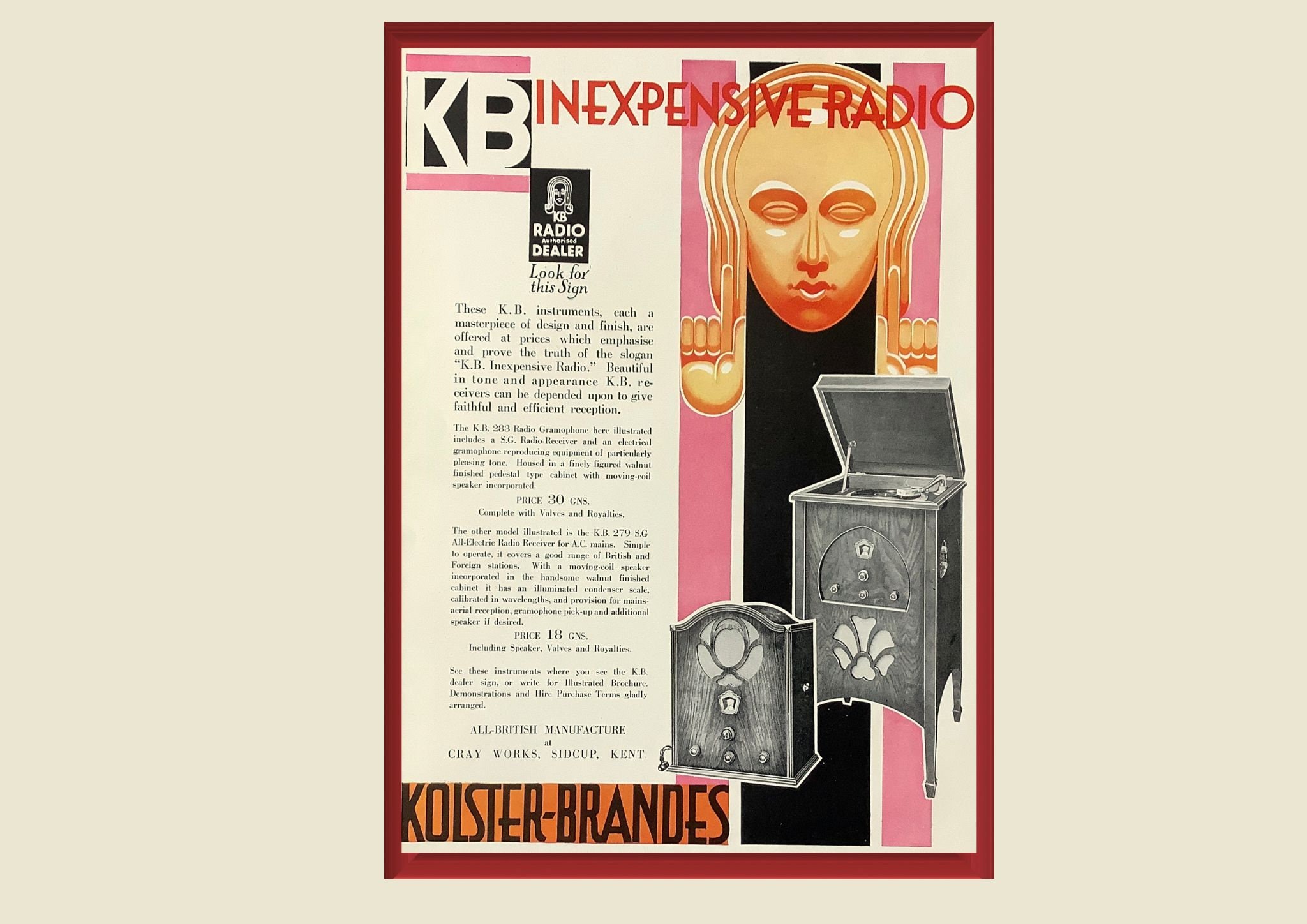 1931 RADIO ORIGINAL ADVERTISEMENT Art Deco the Sphere - Etsy