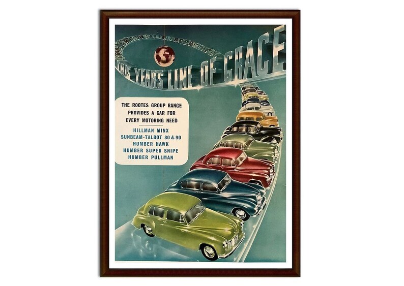 1949 ROOTES MOTORCARS Original Advertisement - Etsy