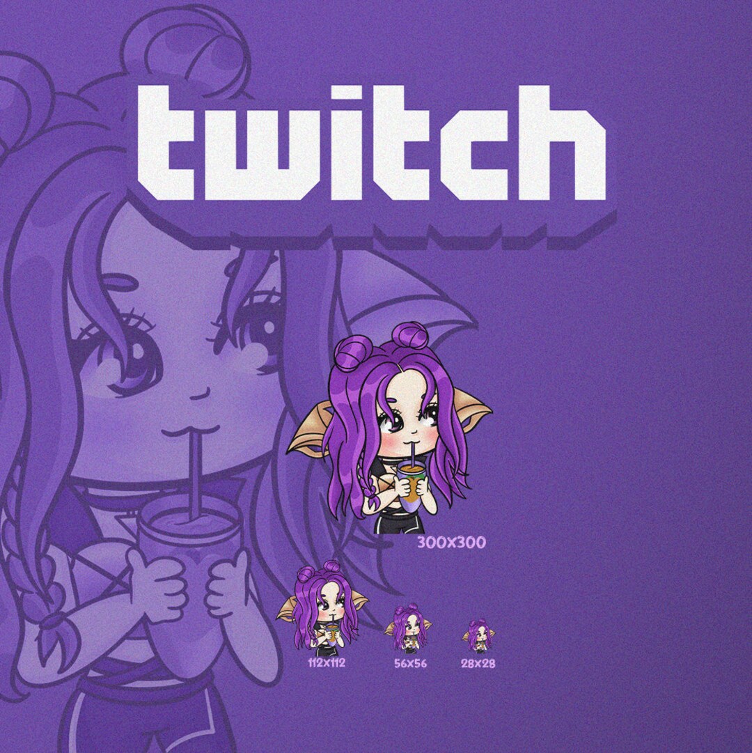 League of Legends KDA Kai'sa Peach Juicy Twitch Emote 4 Size Instand - Etsy