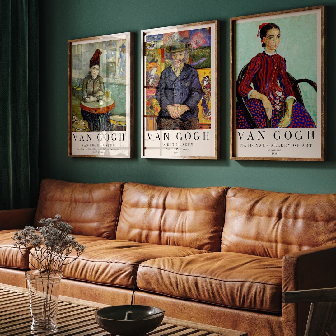 Van Gogh Museum Poster Set 3 Piece Wall Art Van Gogh Print - Etsy