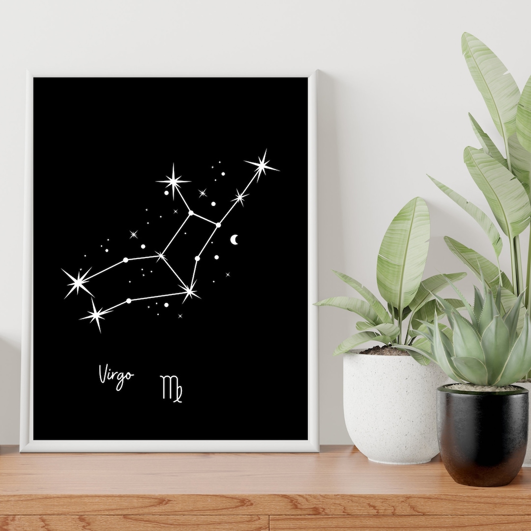 Printable Virgo Constellation Wall Art | Digital Download | High ...