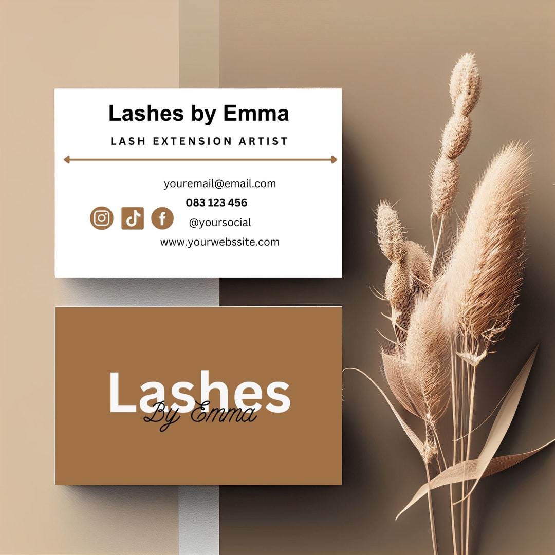 Personalized Business Card Template Customizable Professional Design ...