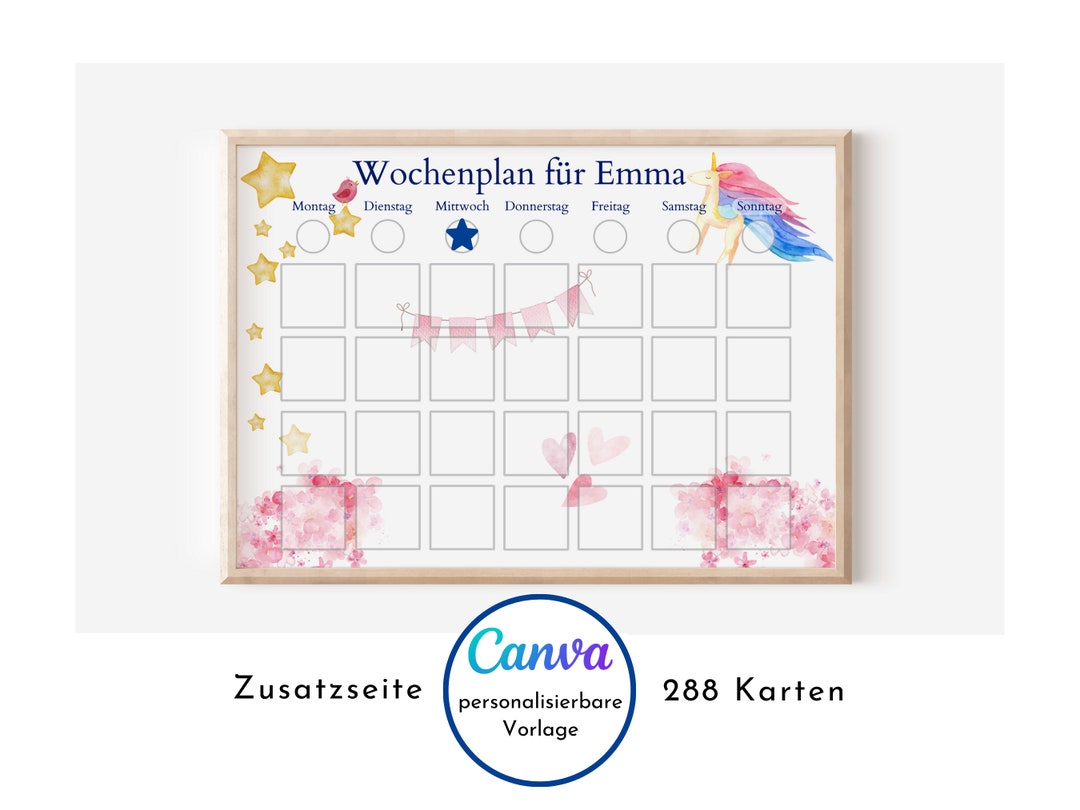 Wochenplan Für Kinder, 288 Montessori Routine Karten ...