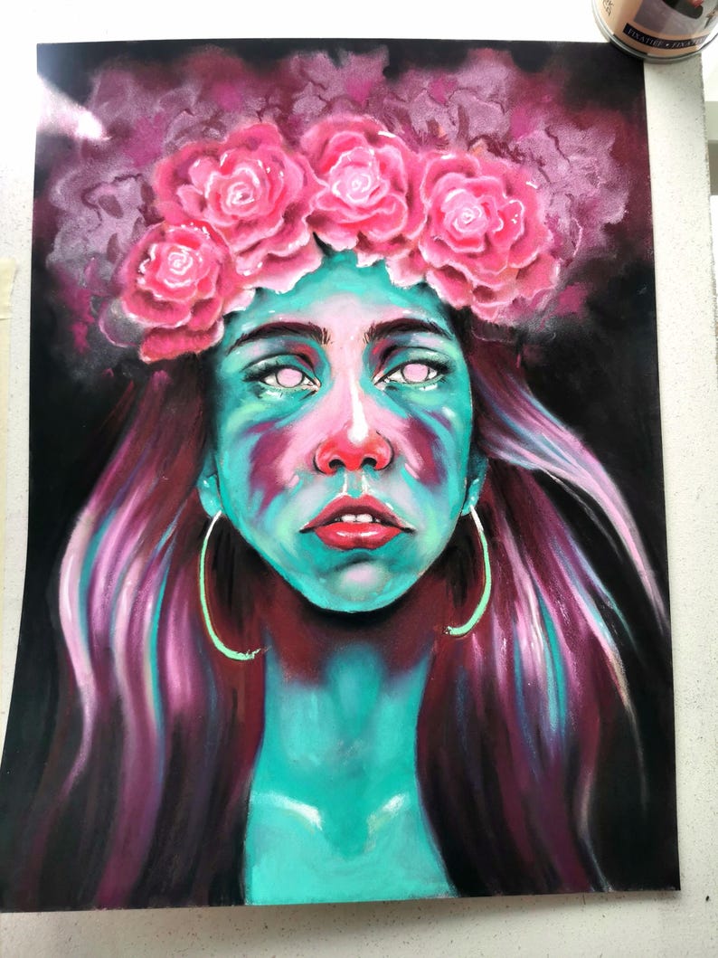 Pastel Portrait 'LOONA' - Etsy