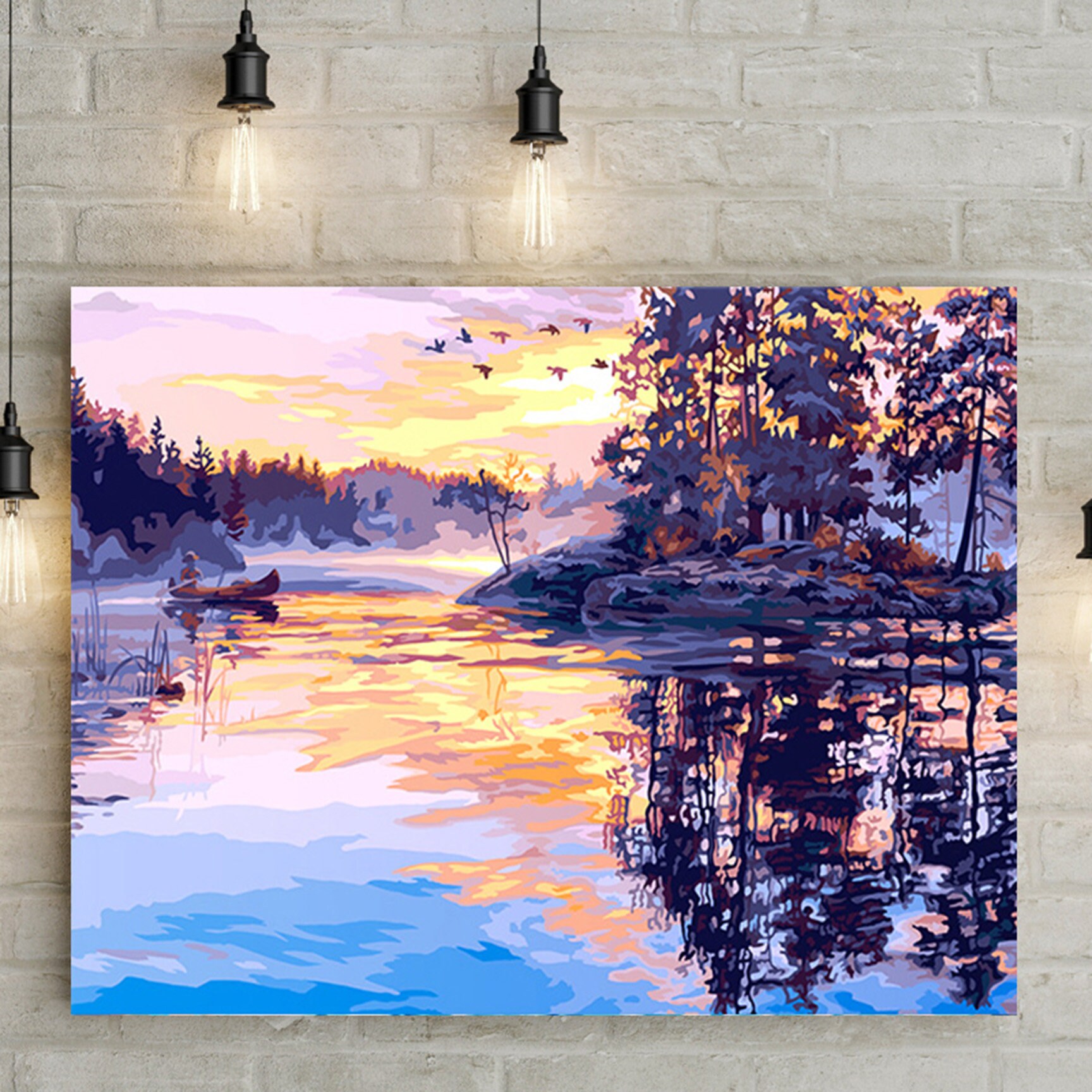 Digital Oil Painting, Adult Hand-painted Landscape, Hand-painted Oil ...