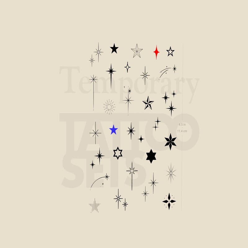Star Tattoo - Etsy