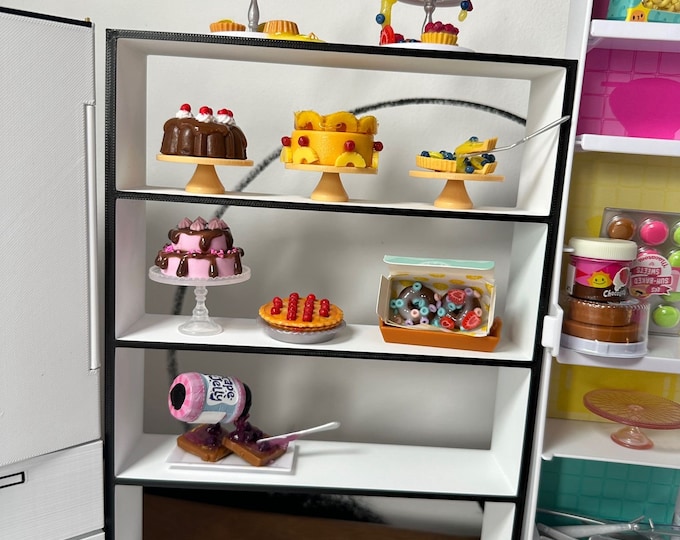 Taller Customizable Miniature Kitchen Cabinets 3D Print (taller Counter ...