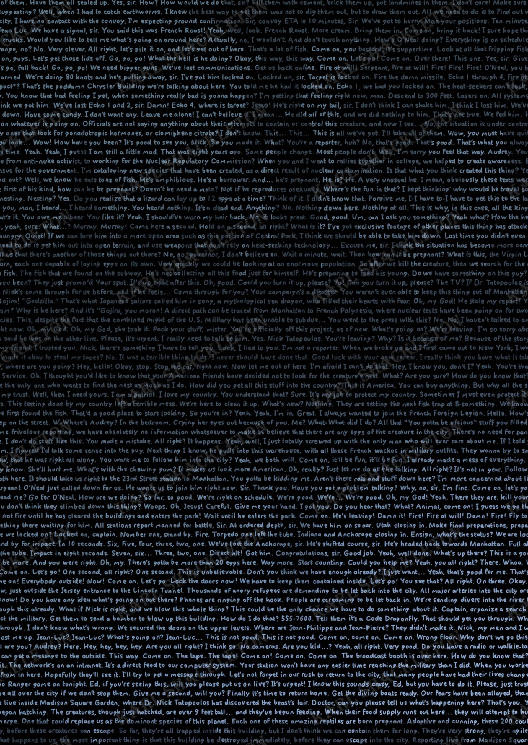 Godzilla (1998) Handwritten Movie Script Poster - Etsy