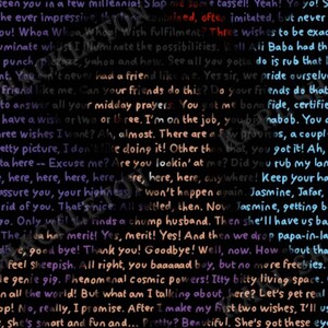 Aladdin 1993 Handwritten Movie Script Poster - Etsy