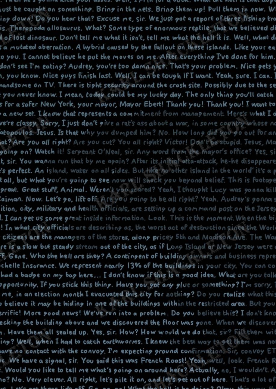 Godzilla (1998) Handwritten Movie Script Poster - Etsy