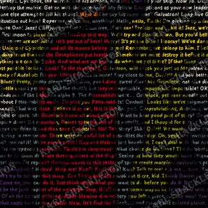 The Transformers the Movie (1986) Handwritten Movie Script Poster - Etsy