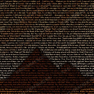 The Mummy (1999) Handwritten Movie Script Poster - Etsy