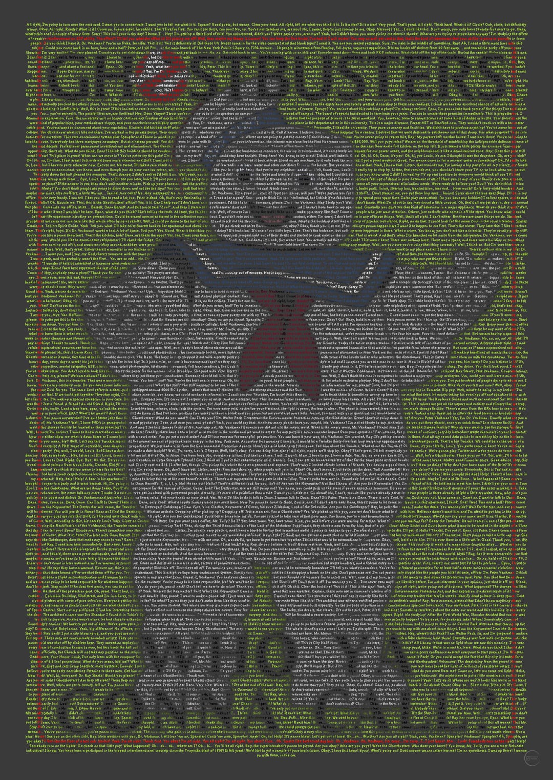 Ghostbusters (1984) Handwritten Movie Script Poster - Etsy